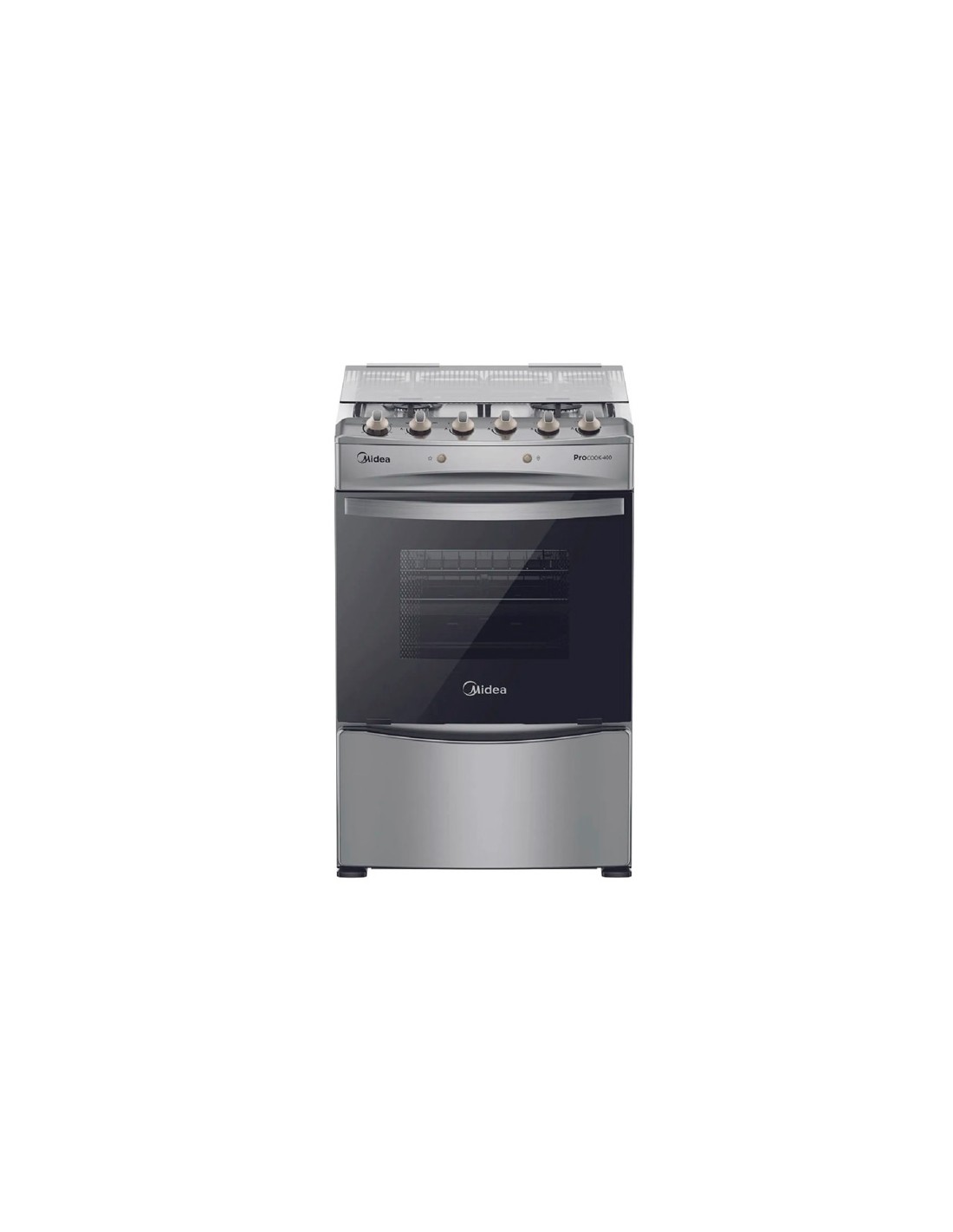 Cocina A Gas 4 Quemadores Midea MCG-4QPI24NS - Hometech.cl
